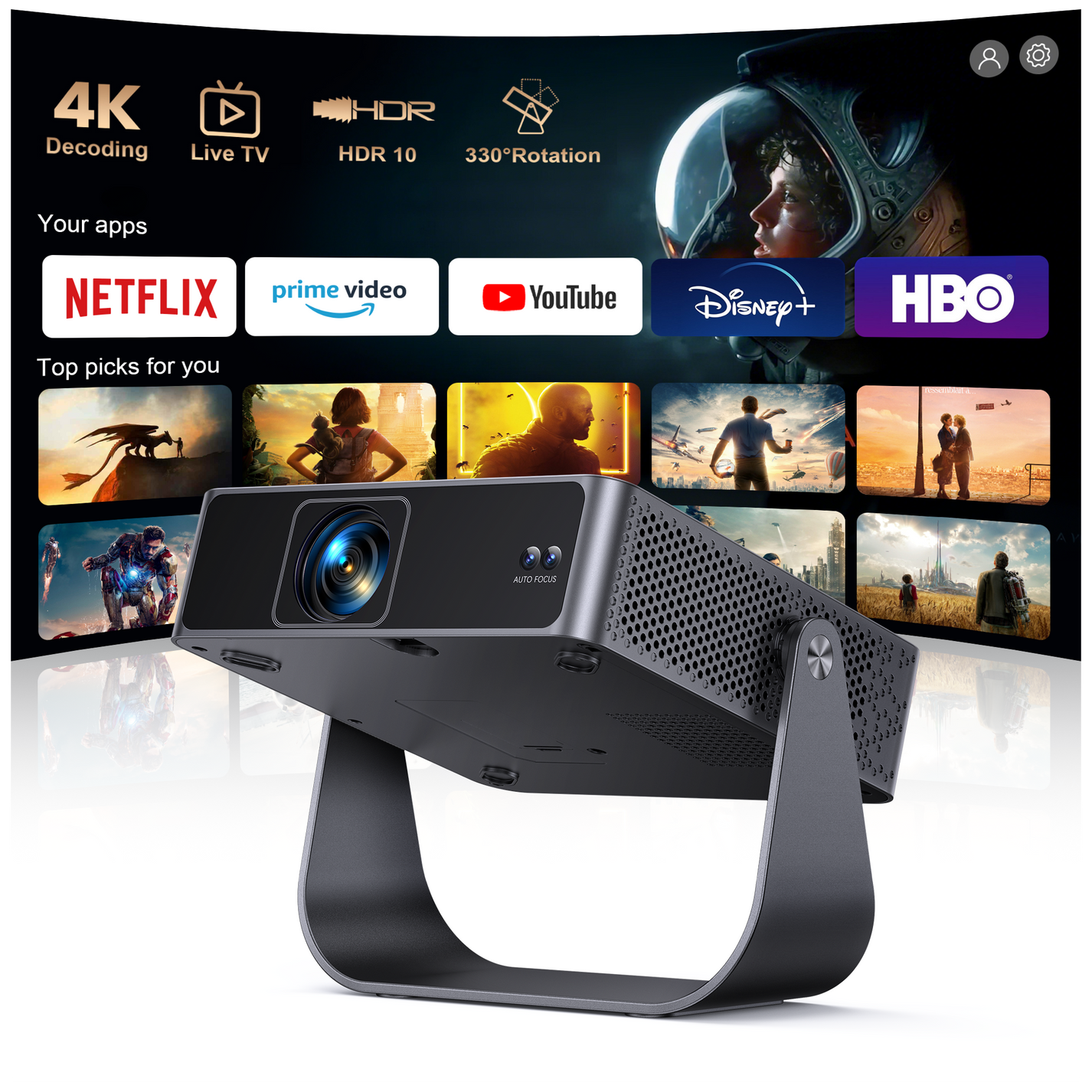 PUTRIMS Mini Smart Projector S36 – My Store